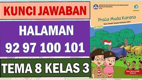 Kunci Jawaban Tema Kelas SD Halaman Berlatih Mandiri