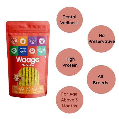 Waago Dog Chew Chicken Munchies 300 Gm