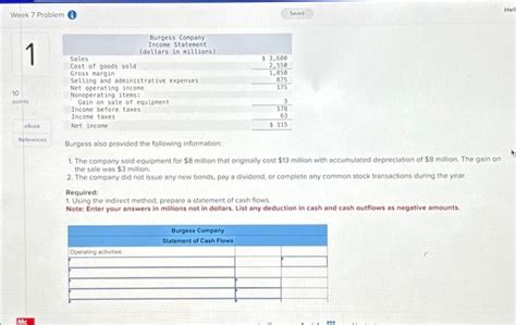 Solved Problem 15 19 Static Prepare A Statement Of Cash