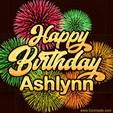 Stunning Birthday  For Ashlynn Bright Fireworks Design Download