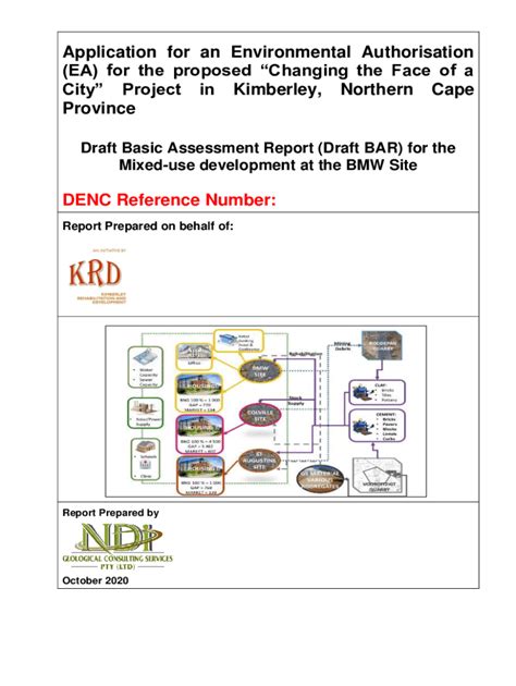Fillable Online Application For An Environmental Authorisation Ea
