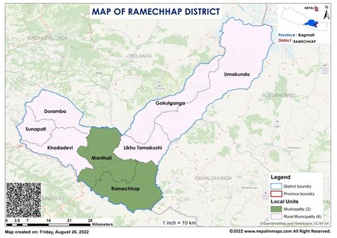 Ramechhap Maps Of Nepal