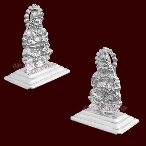 Buy Lord Kubera Small Murti In Silver Online