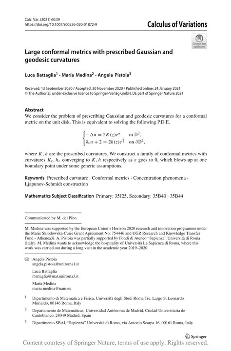 Large Conformal Metrics With Prescribed Gaussian And Geodesic Curvatures Request Pdf