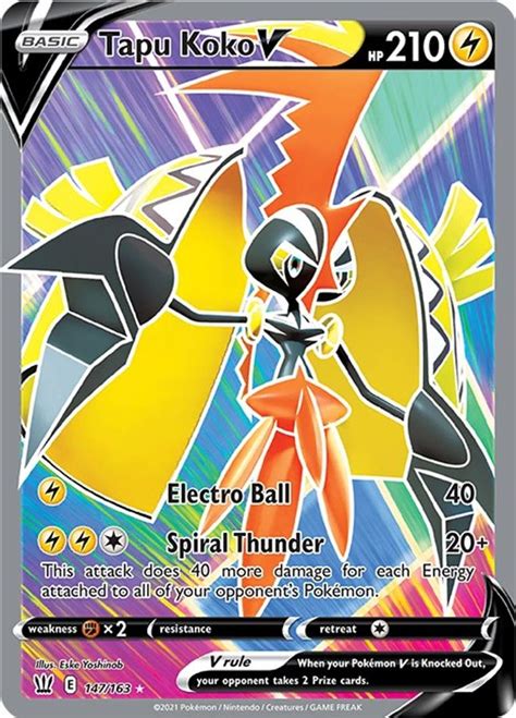 Buy Tapu Koko V 147163 Monster Mart Aus Monster Mart Pokémon Cards Australia