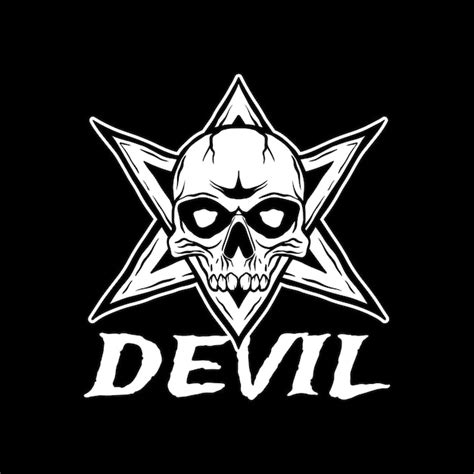Devil Skull Stencil