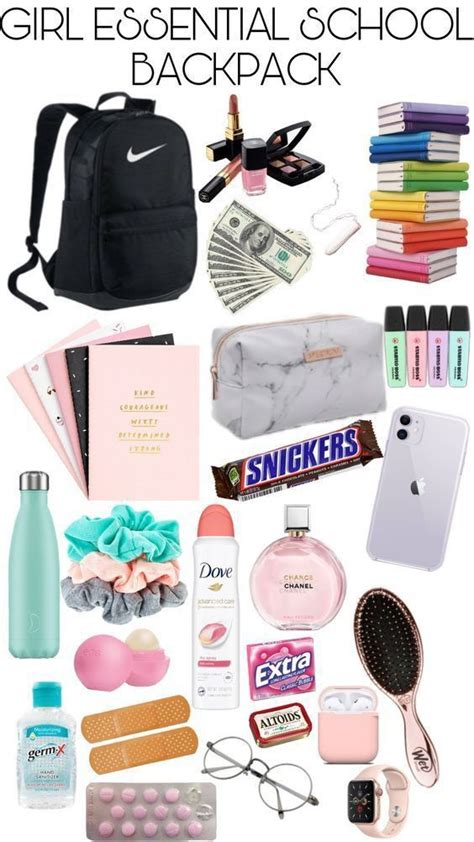 Pin By Jana On Quick Saves School Bag Essentials Girl School