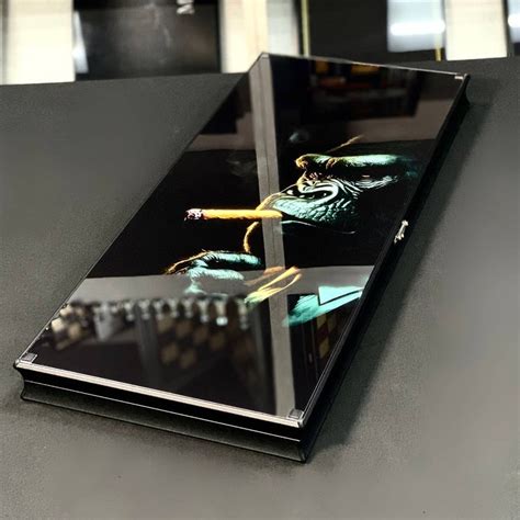 Luxury Glass Backgammon Set Game Board Monkey Gorilla Desigh