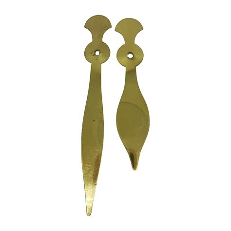 Solid Brass Clock Hands 5 12” Gazo Style Vintage Nos Limited Supply Closeout Ronell