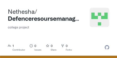Github Nethesha Defenceresoursemanagementsystem College Project