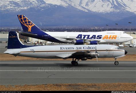 N151 Everts Air Cargo Douglas Dc 6b At Anchorage Ted Stevens Intl