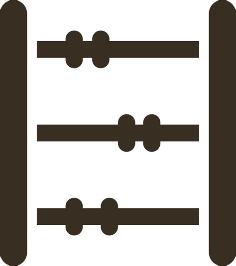 ábaco Contando Icono Vector Sencillo Elemento Ilustración Desde Ui Concepto ábaco Contando