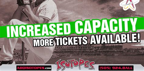 Isotopes To Increase Available Seating For May Games