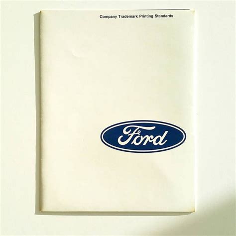 Vignelli Center On Instagram 1967 Ford Motor Company Trademark Printing Standards Design By