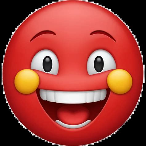 Lafing In Red Color Emoji Emoji Ai Emoji Generator