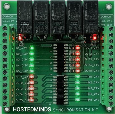 Hostedminds 24v To 5v Plc Signal Level Voltage Conversion Board At