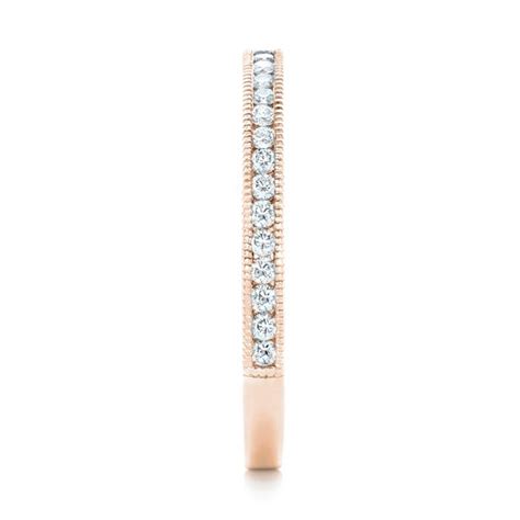 14k Rose Gold Custom Diamond Wedding Band 102832 Seattle Bellevue