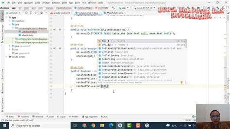 Membuat Database Sqlite Part 2 Membuat Java Class Bernama