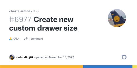 Create New Custom Drawer Size Chakra Ui Chakra Ui Discussion GitHub