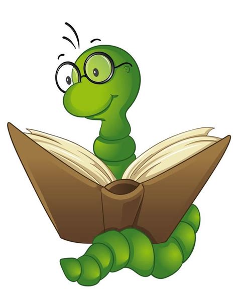 Cute Bookworm Wall Decal Gedichte Zum Schulanfang Comics Zum Zeichnen Lustige Zeichnungen