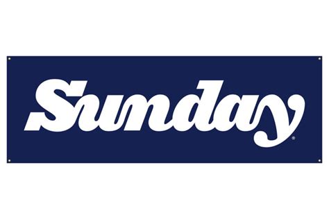 Sunday Classy Banner 6 X 2 Blue Full Factory Marketplace