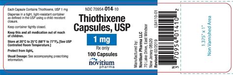 Thiothixene Package Insert Prescribing Information