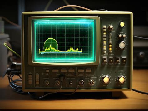 Premium Ai Image A Vintage Oscilloscope Showing A Complex Waveform