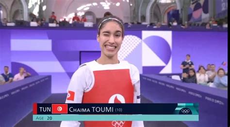 Taekwondo Chaima Toumi Se Qualifie Pour Les Quarts De Finale Des Jo