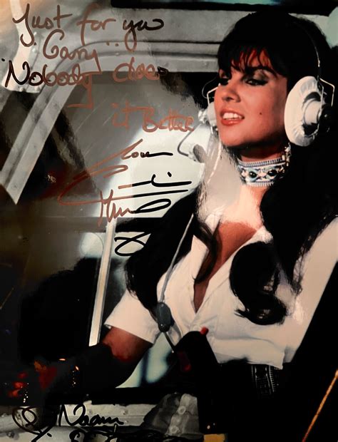 Caroline Munro Signed Autograph Photo 10×8 Vintage Movie Art