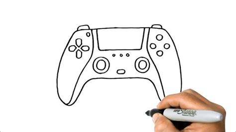 Ps4 Gaming Controller Drawing