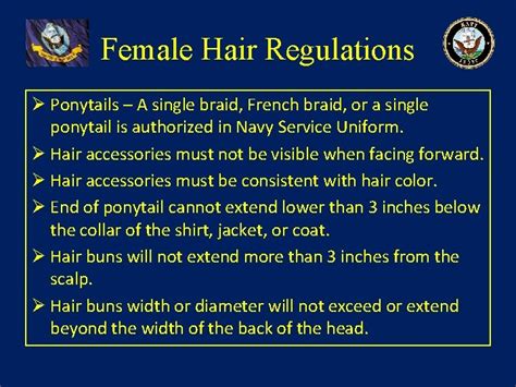 U S Navy Grooming Standards Navy Jrotc Female