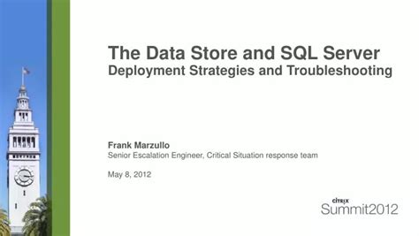 Ppt The Data Store And Sql Server Deployment Strategies And