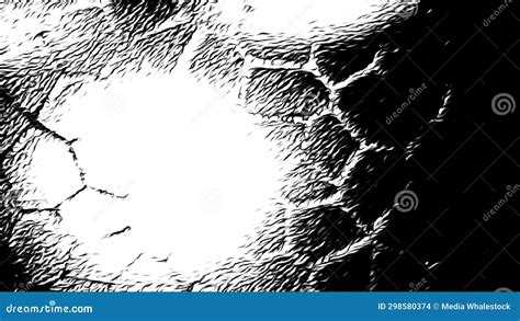 Abstract Monochrome Moving Cells Motion Biological Background With