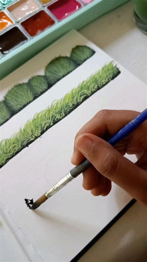 Grass And Bushes Series Idee Per Disegnare Come Dipingere Dipinti