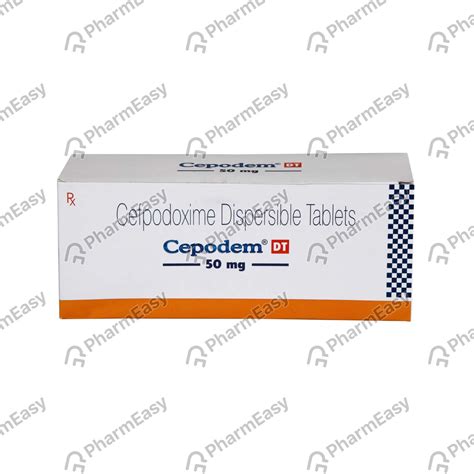 Cepodem Dt 50 Mg Tablet 10 Uses Side Effects Price And Dosage