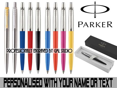 Personalised Parker Jotter Pen Engraved Metal Ballpoint Pen Executive