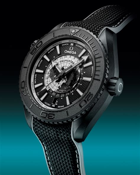 Seamaster Planet Ocean 600m 455 Mm Black Ceramic On Rubber Strap