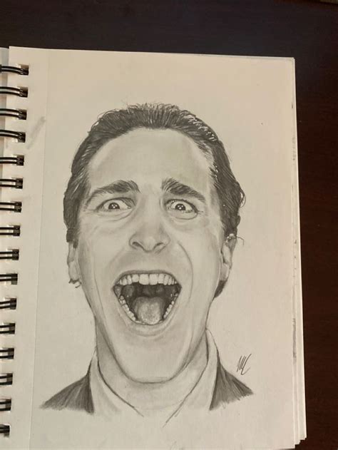 Patrick Bateman By Mia In 2024 Sketches Art Inspiration Art Sketches