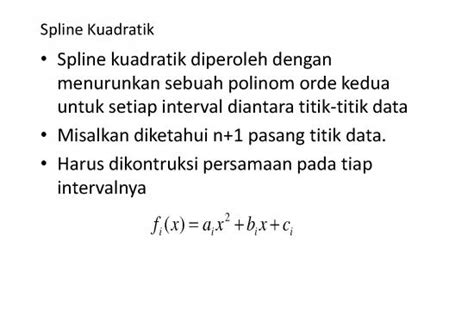 Interpolasi Spline Matematika