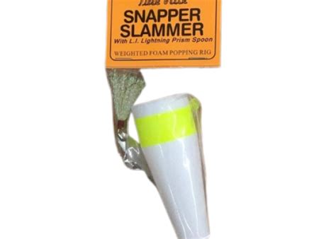 Tide Rite Weighted Foam Snapper Popper With “snapper Zapper” Prisim Spoon Attached