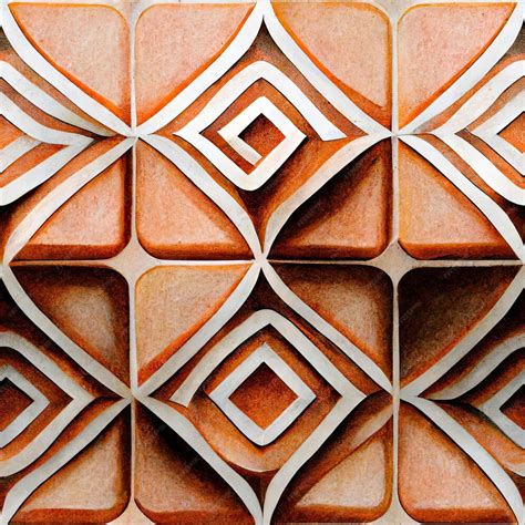 Azulejos De Cerámica Con Intrincados Diseños Geométricos Foto Premium