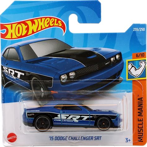 15 Dodge Challenger Srt Blå Hot Wheels