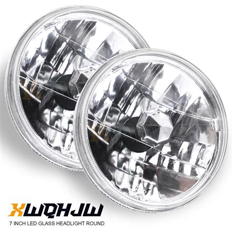2x 7 Inch Round Led Headlights Hi Lo Beam Drl For Plymouth Barracuda