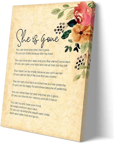 Poem You Can Cry Because She Is Gone
