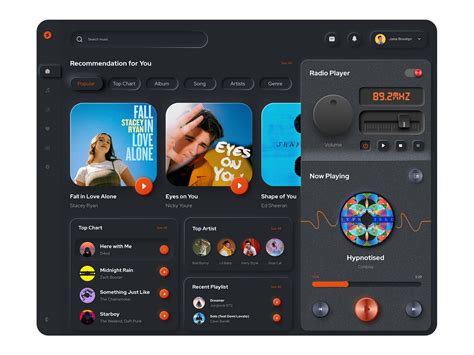 Music Web App Player Dashboard By Lazy Kar For Lazyinterface Ui Ux Team