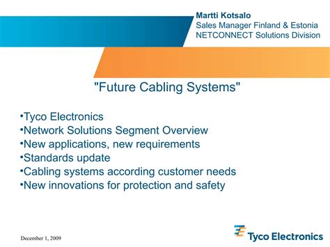 Amp Future Cabling Systems Ppt