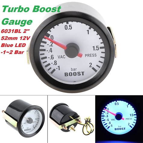 6031bl 2 52 Mm 12v Blauwe Led Bar Turbo Boost Gau Grandado