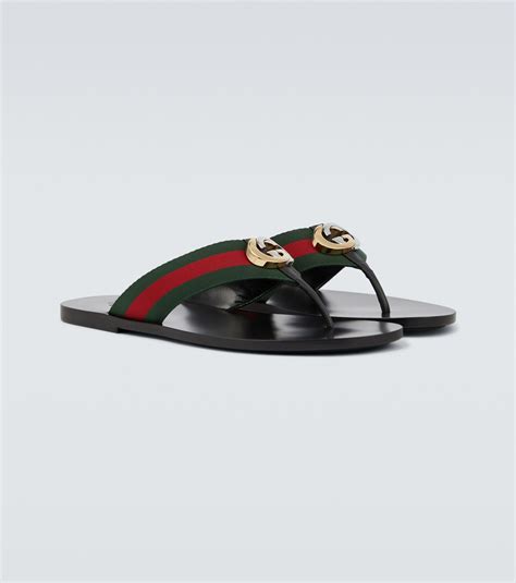 Gucci Interlocking G Thong Sandals Gucci