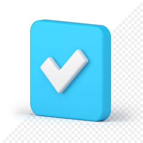 Isometric Square Acceptance Confirmation Checkbox Success Choose