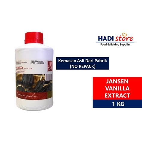 Jual Jansen Vanilla Extract Vanili Vanila Kemasan Asli 1 Kg